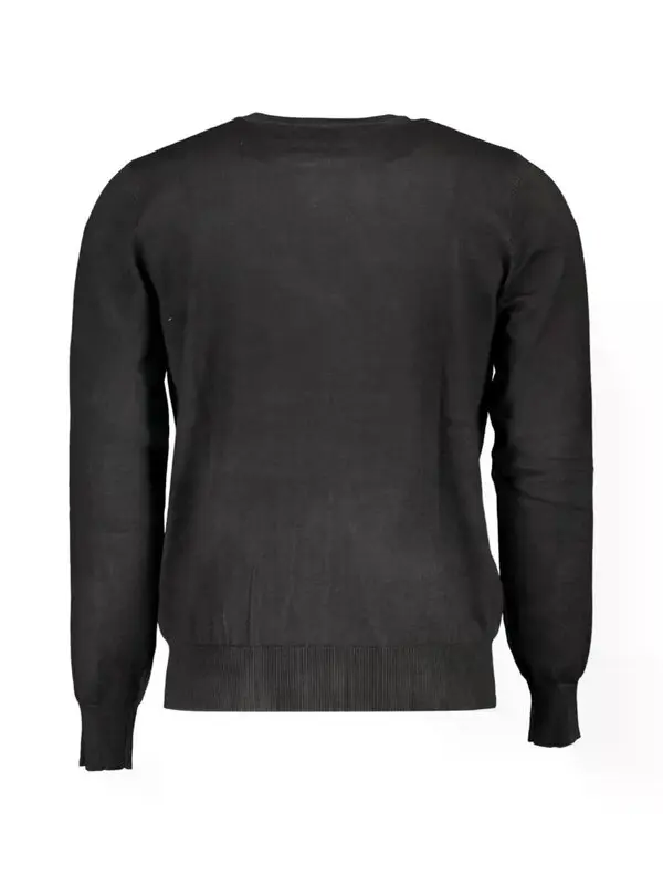 U.S. Grand Logo-embroidered Crew-neck Sweater