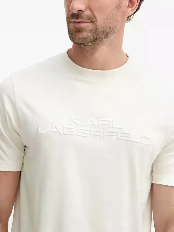 Karl Lagerfeld Logo-embroidered T-shirt
