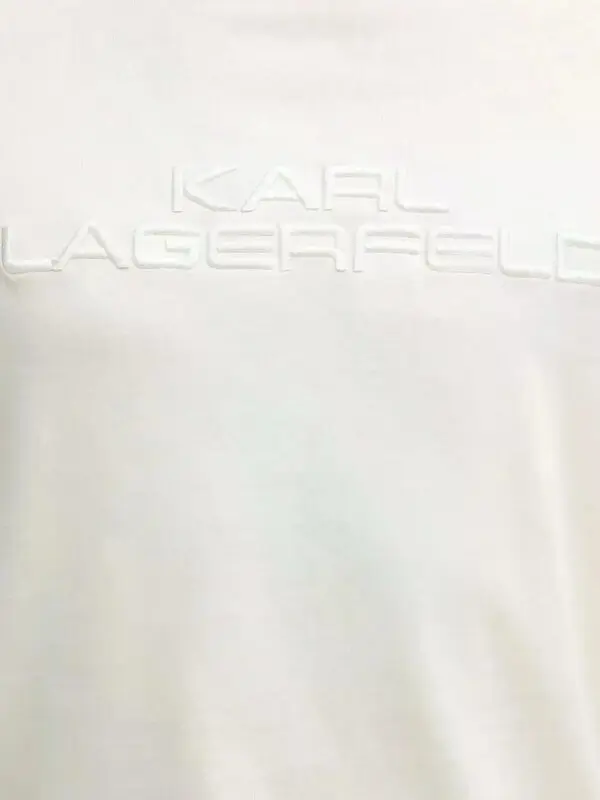 Karl Lagerfeld Logo-embroidered T-shirt