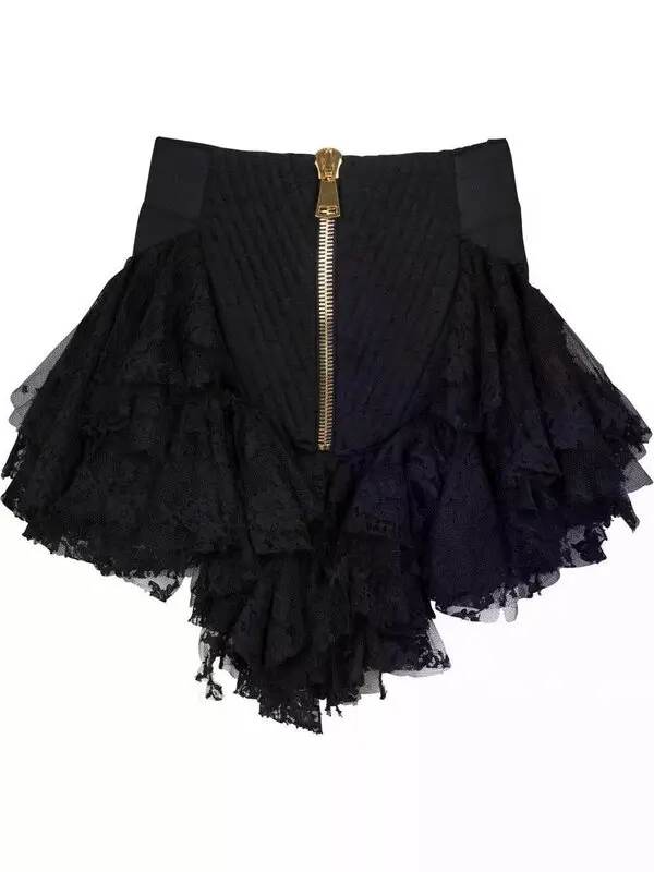 Balmain Asymmetric Mini Skirt