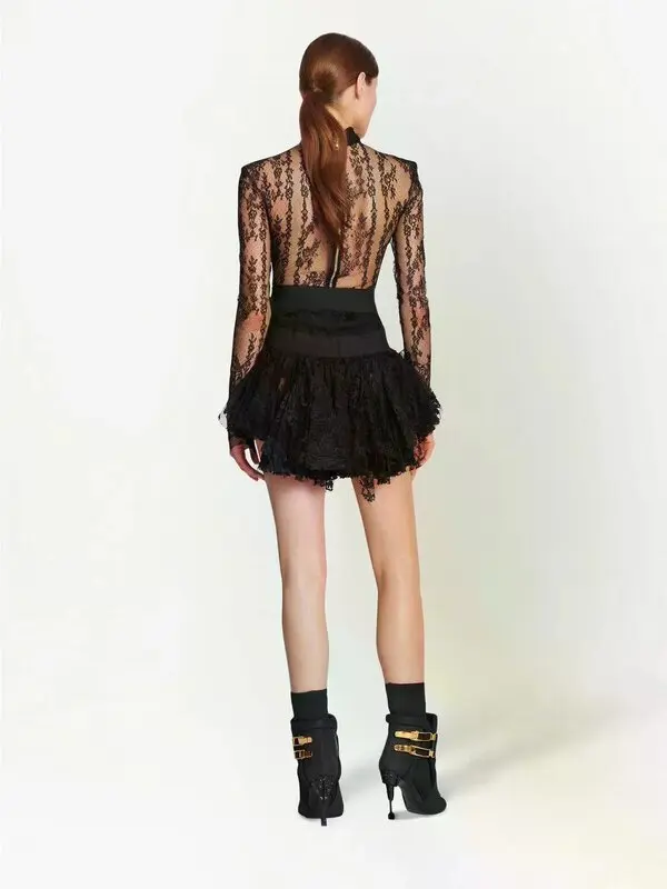 Balmain Asymmetric Mini Skirt