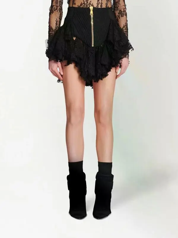 Balmain Asymmetric Mini Skirt