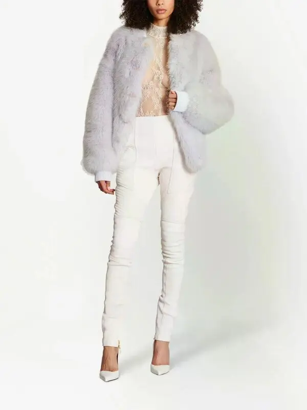 Balmain Leather Skinny Trousers