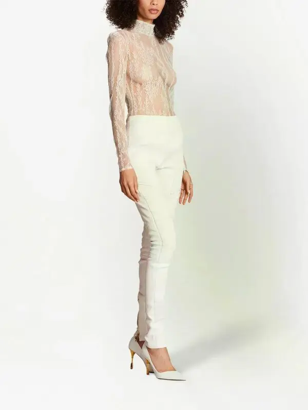 Balmain Leather Skinny Trousers