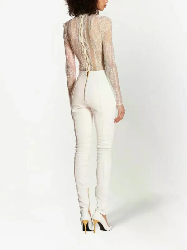 Balmain Leather Skinny Trousers