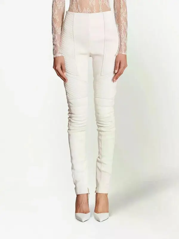 Balmain Leather Skinny Trousers