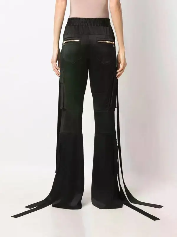 Balmain Satin Cargo Trousers