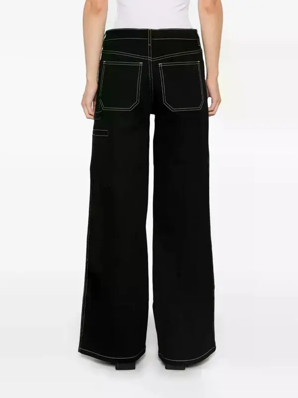 COURREGES Wide-leg Denim Jeans