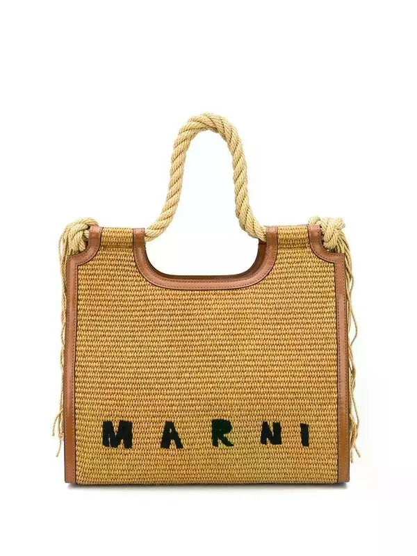 Marni Marcel Summer Raffia Tote Bag