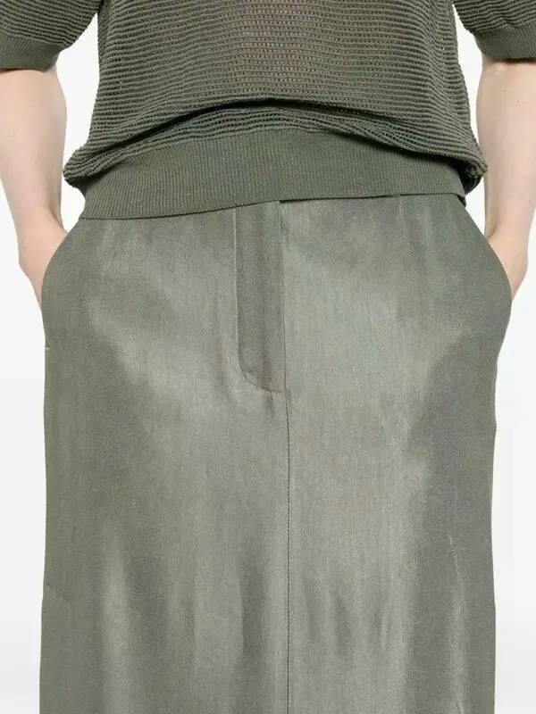 Peserico Side-slit Midi Skirt