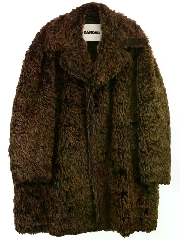 JIL SANDER Single-breasted Faux-fur Coat