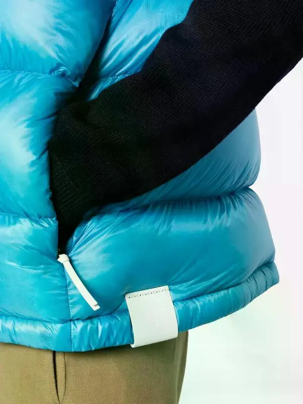 JIL SANDER Logo-patch Ripstop Down Gilet - Blue