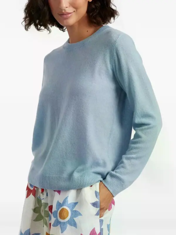 Chinti & Parker Round-neck Cashmere Sweater - Blue