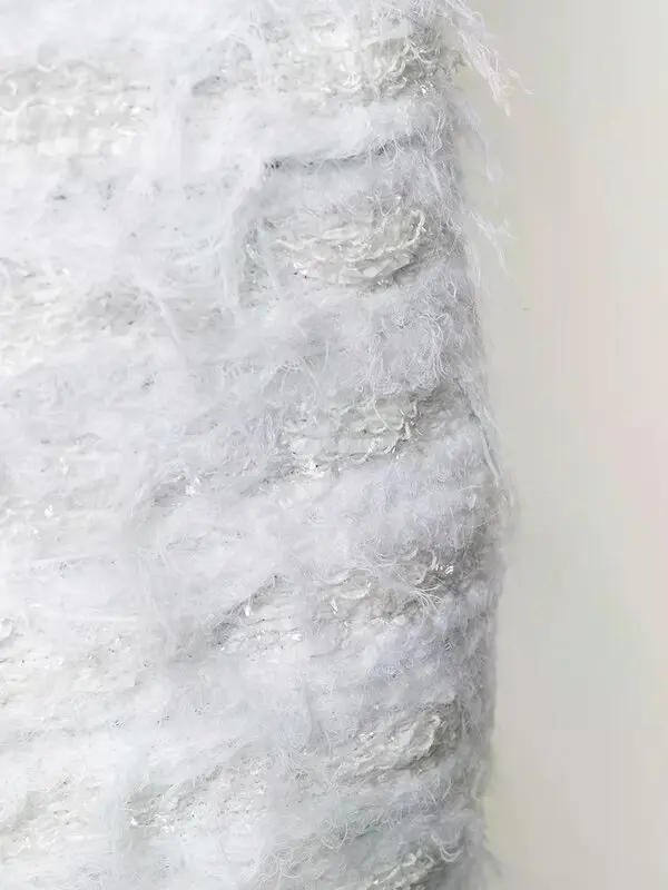 Balmain Fitted Tweed Mini Skirt