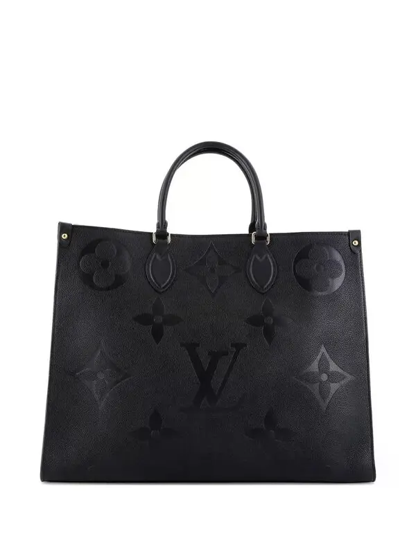 LOUIS VUITTON Onthego Monogram Empreinte Giant Gm Tote Bag - Black