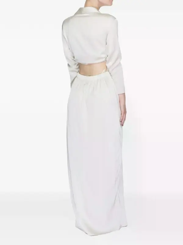 SANDRO FERRONE Wrap-design Maxi Dress