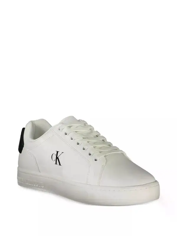 Calvin Klein Logo-print Leather Sneakers