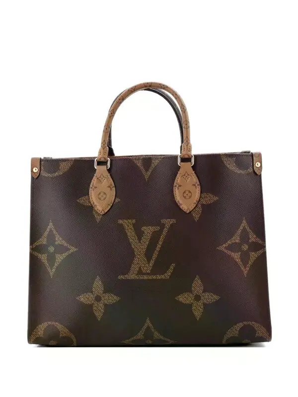 LOUIS VUITTON Onthego Reverse Monogram Giant Mm Tote Bag - Brown
