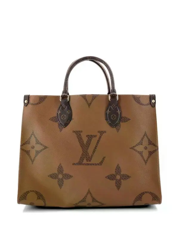 LOUIS VUITTON Onthego Reverse Monogram Giant Mm Tote Bag - Brown