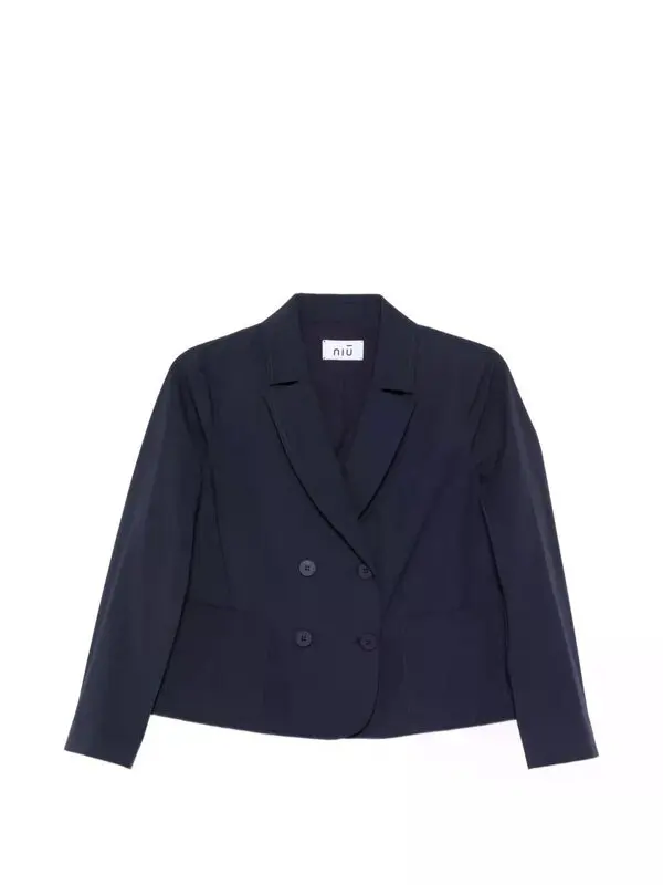 NIU Double-breasted Jacket - Blue
