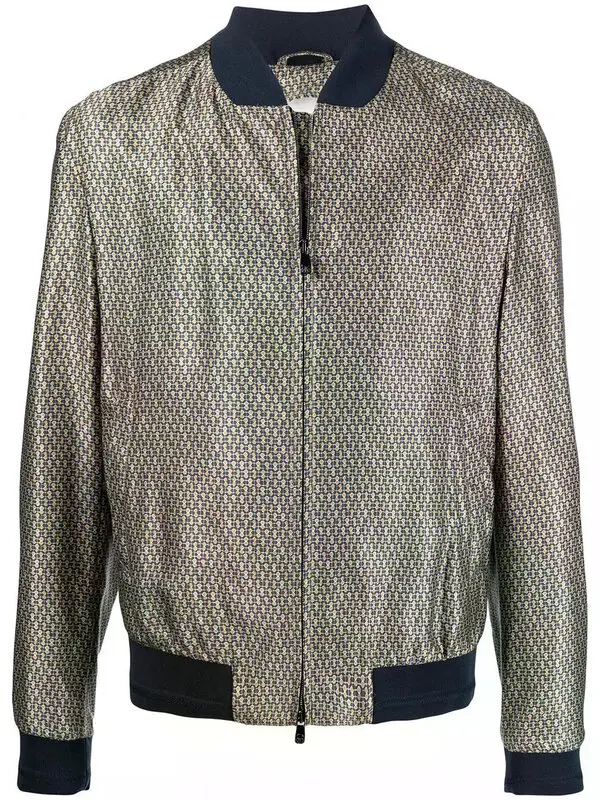 Corneliani Printed Bomber Jacket
