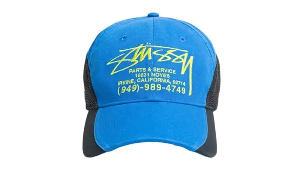 StÜssy Parts & Service Mesh Cap - Blue