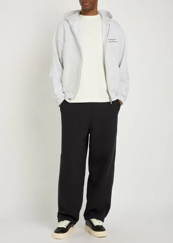 COLE BUXTON Hooded Printed Cotton Sweatshirt