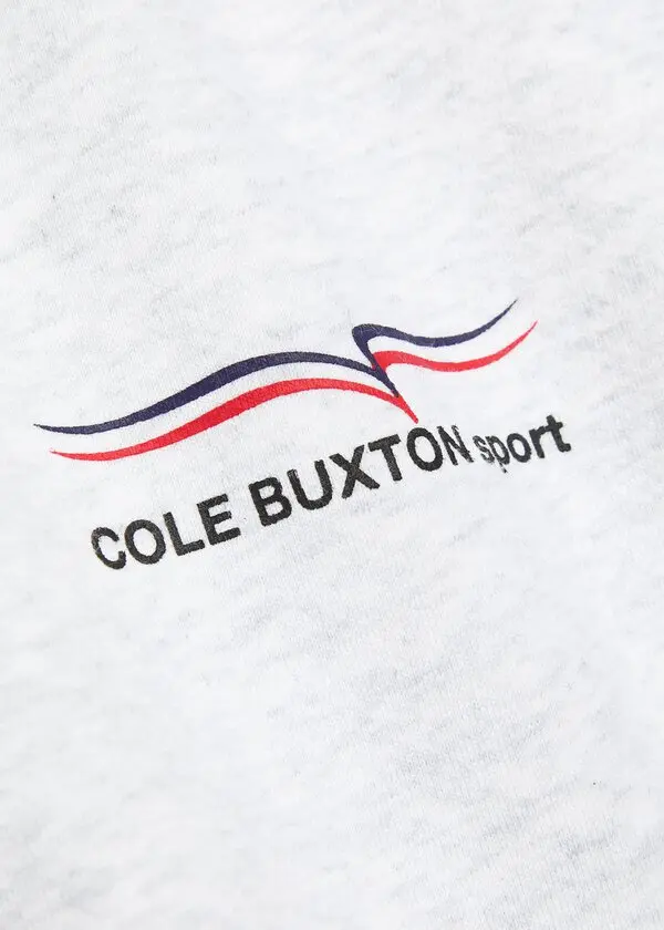 COLE BUXTON Hooded Printed Cotton Sweatshirt