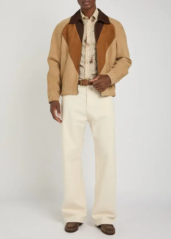 Valentino Garavani Panelled Suede Jacket - Multicoloured 1