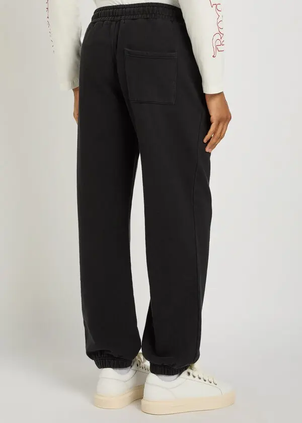 COLE BUXTON Embroidered Cotton Sweatpants