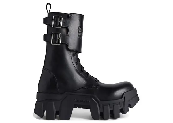 Balenciaga Bulldozer Lace-up Combat Boots