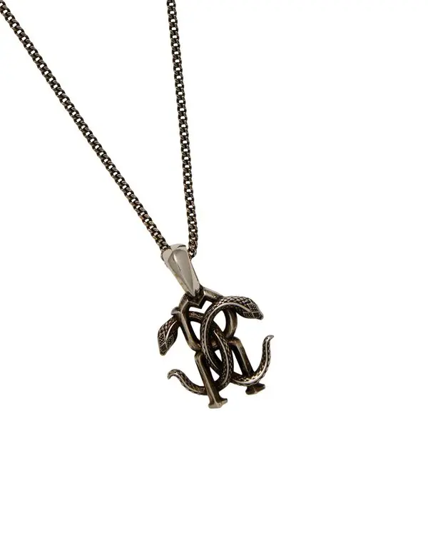 Roberto Cavalli Logo-embellished Pendant Necklace