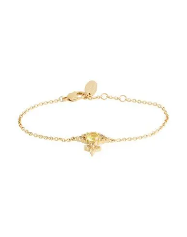 VIVIENNE WESTWOOD Bracelet With Crystals And Brand Logo - Gold
