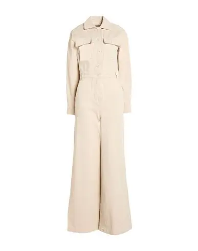 Max Mara Cotton Gabardine Jumpsuit - Beige