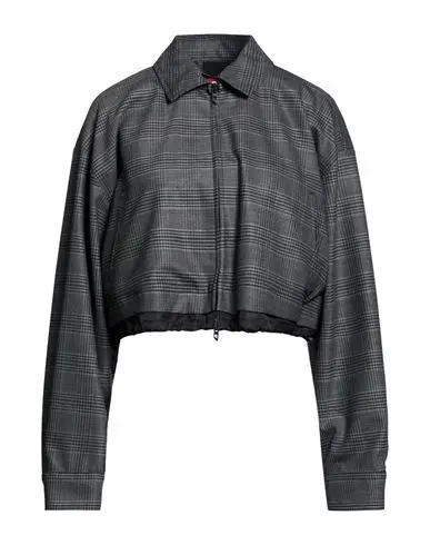 DIESEL® Tweed Glen Plaid Jacket - Grey