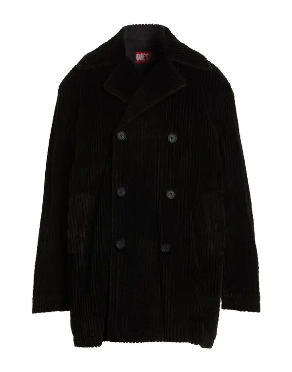 DIESEL® Cotton Corduroy Double-breasted Coat