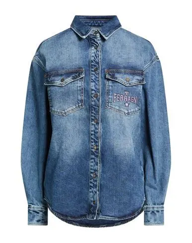 CHIARA FERRAGNI Denim Shirt In Cotton And Elastane