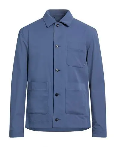 Paul & Shark Slate Nylon And Elastane Overshirt - Blue