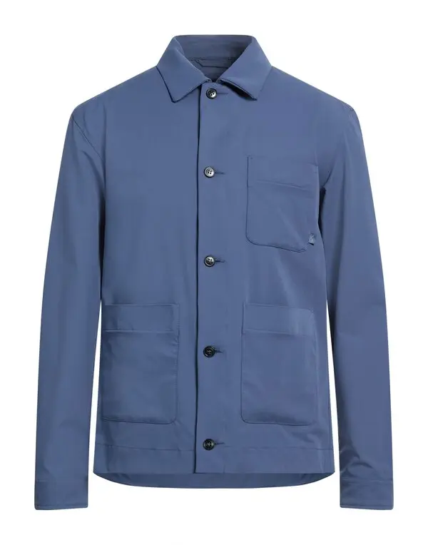 Paul & Shark Slate Nylon And Elastane Overshirt - Blue