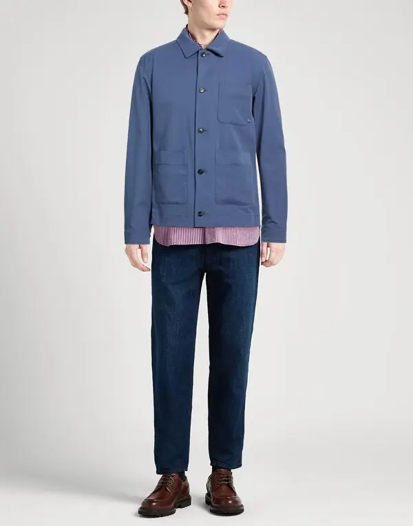 Paul & Shark Slate Nylon And Elastane Overshirt - Blue