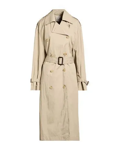 TOTEME Overcoat & Trench Coat In Organic Cotton & Polyamide - Beige