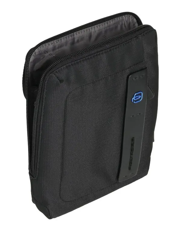 PIQUADRO Cross-body Bag With Leather Trims