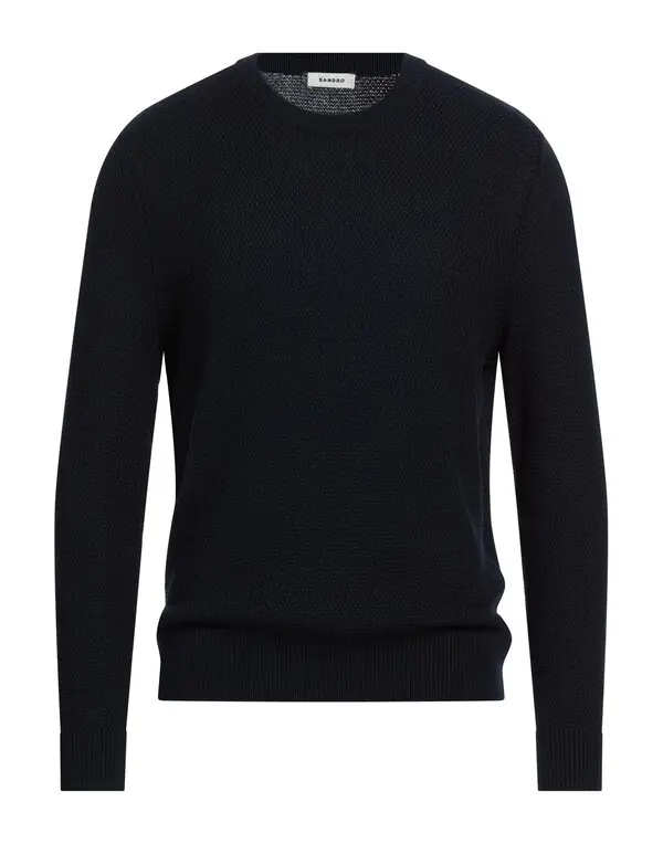 Sandro Knitted Crewneck Sweater - Blue
