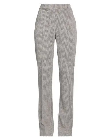 THE MANNEI Flared Herringbone Trousers
