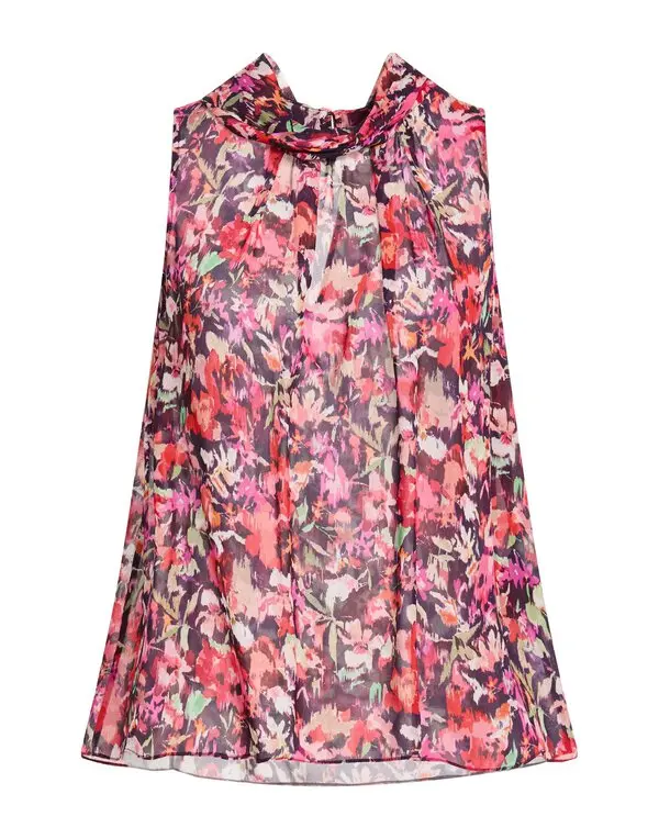 PATRIZIA PEPE SERA Floral-print Crepe Top