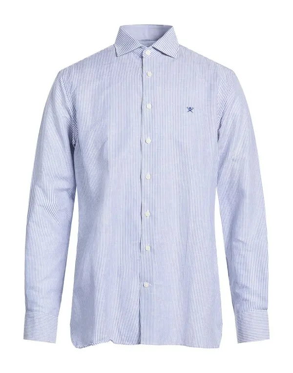 HACKETT Shirt Size Linen, Cotton - Blue