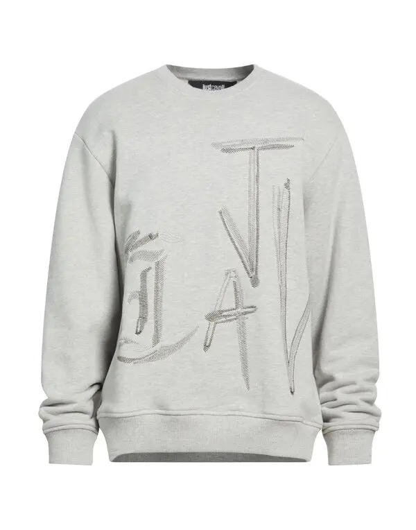 Just Cavalli Cotton Sweatshirt With Embroidered Logo