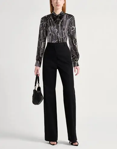 MANILA GRACE Viscose Bow Shirt