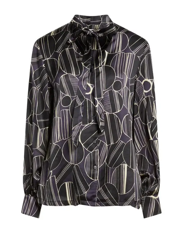MANILA GRACE Viscose Bow Shirt