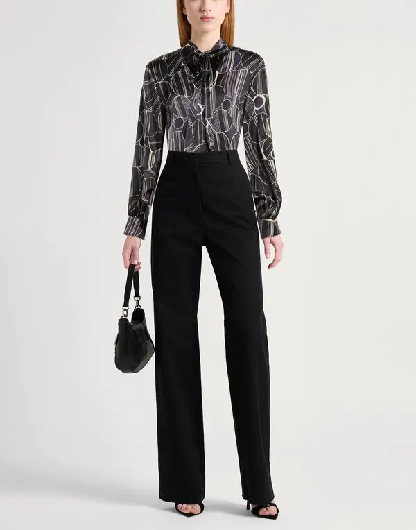 MANILA GRACE Viscose Bow Shirt